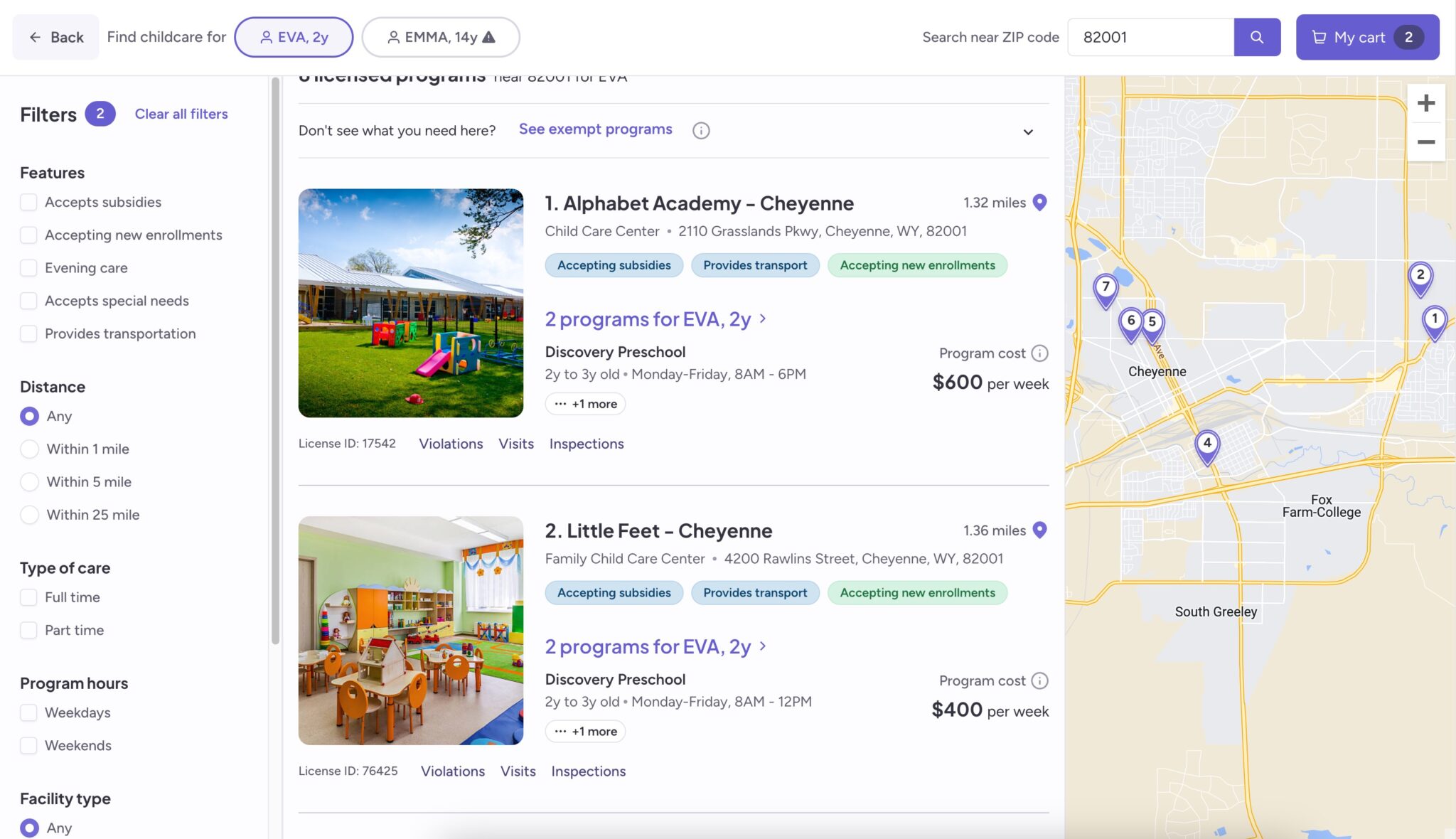 ECARES for Child Care Access - Wyoming Department of Family Services